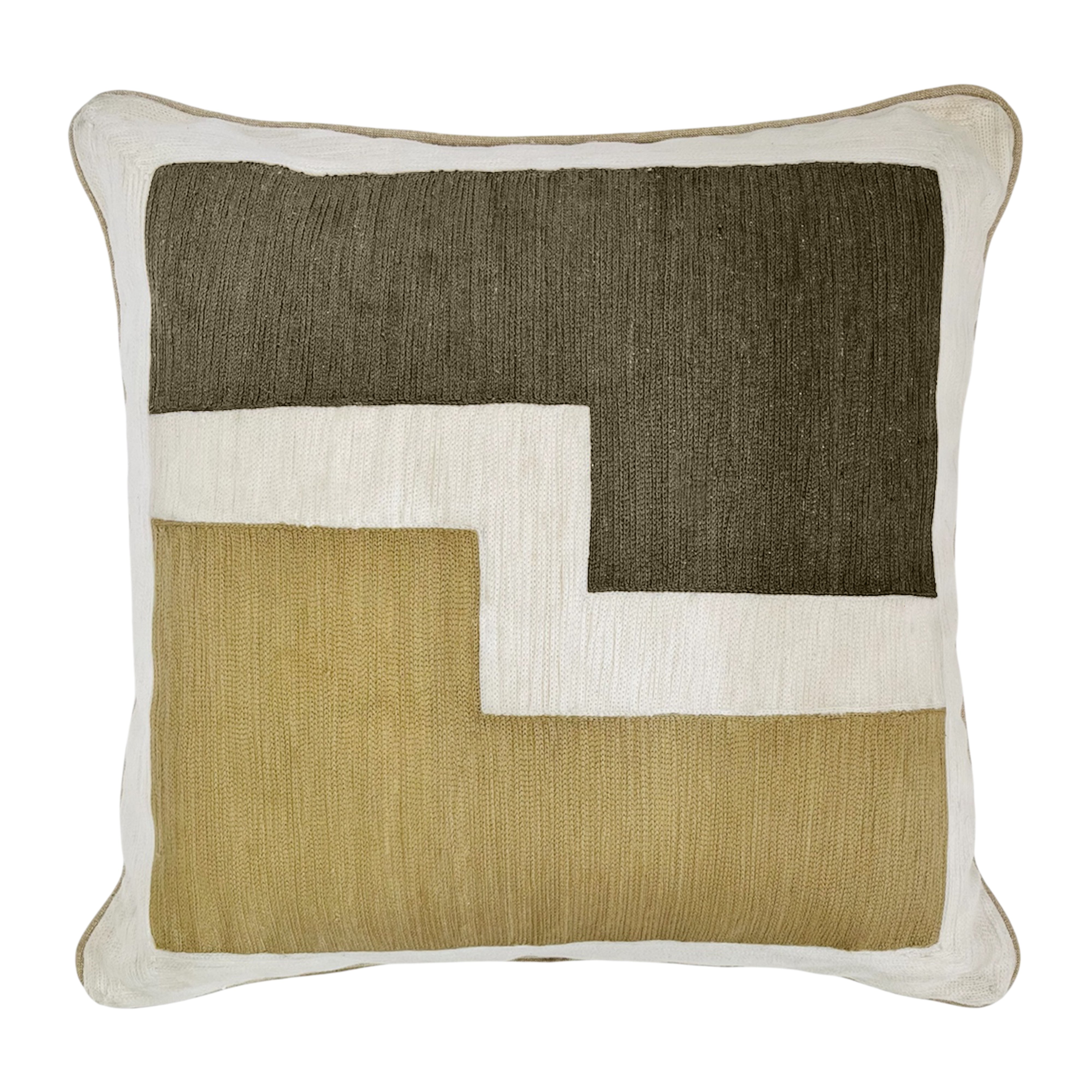 Amara Cushion 50x50x0.5cm Olive Multi – CDSI PTY LTD (trading as J.Elliot)